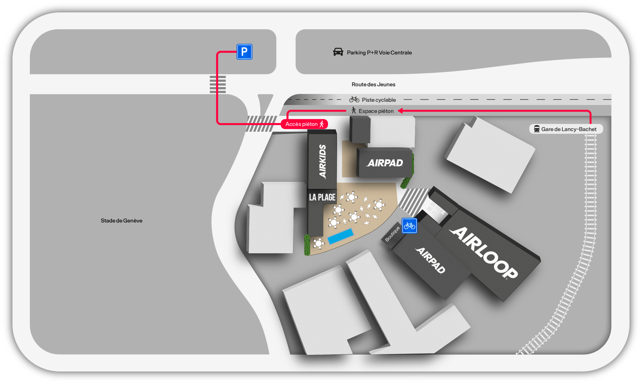 Airloop®: leisure center in Geneva - Trampoline, spider tree, slackline ...